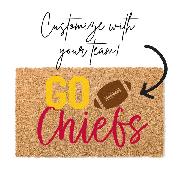 Kansas City Chiefs Door Mat - Etsy
