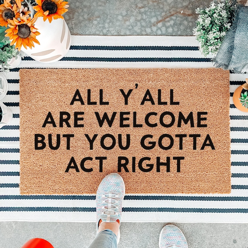 Funny Welcome Mat - Etsy