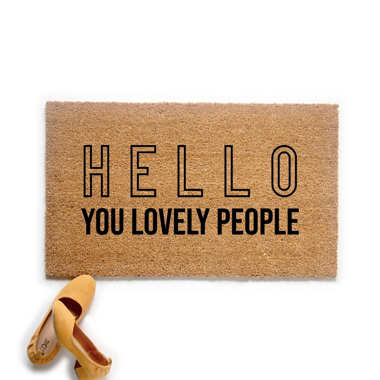 Hello You Lovely People Doormat Cute and Funny Welcome Mat | Etsy