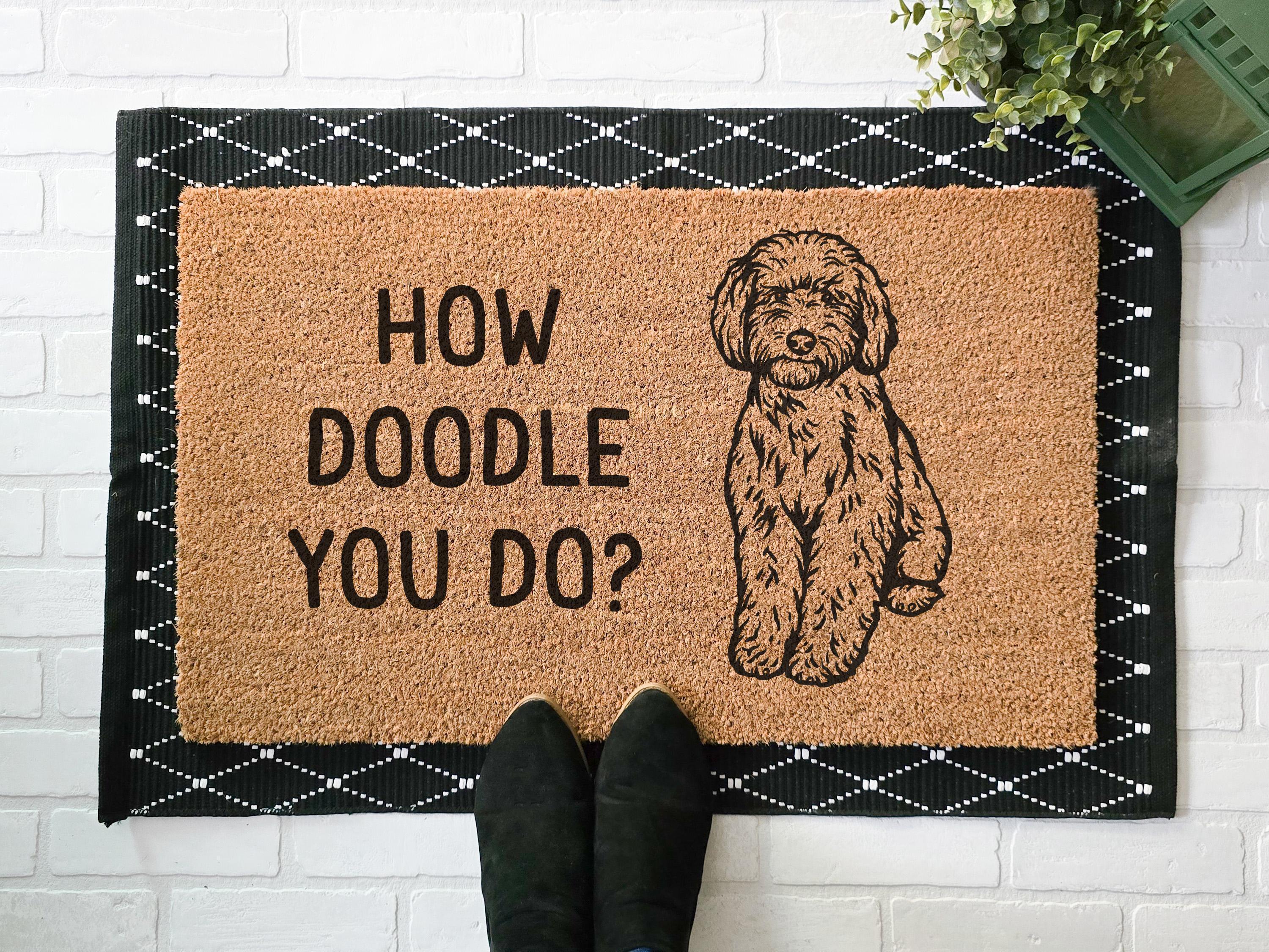 How Doodle You Do Doormat – Funny Labradoodle Welcome Mat, Cute Dog ...