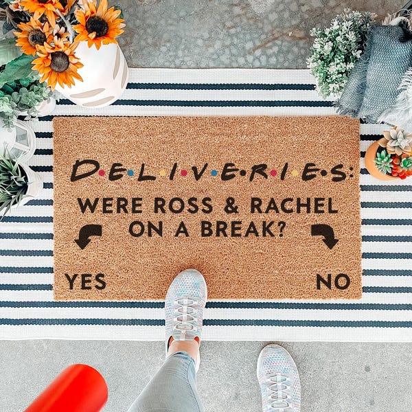 Friends Welcome Mat - Etsy