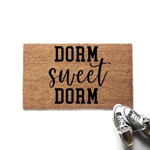 Dorm Sweet Dorm Doormat | College Welcome Mat | College Room Decor ...