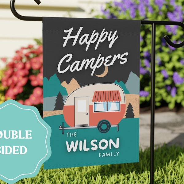 Personalized Garden Flags for Campers - Etsy