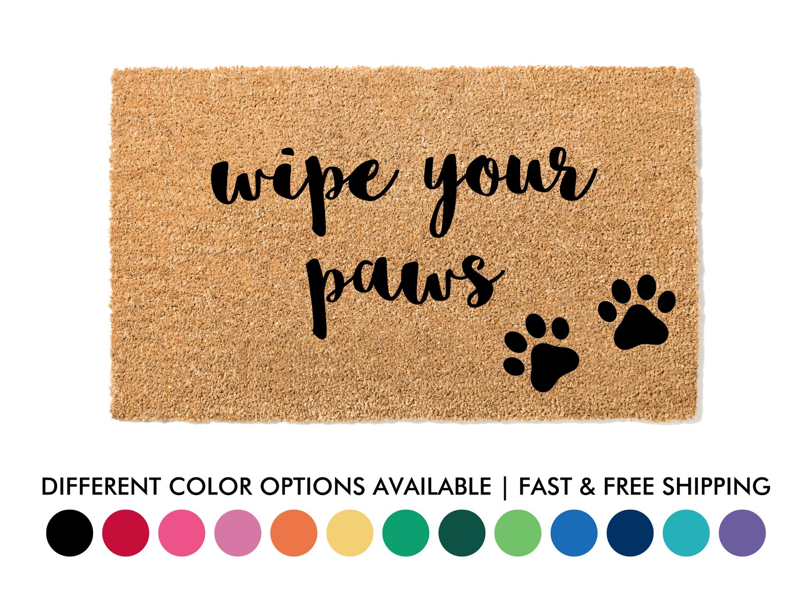 Wipe Your Paws Doormat Unique Gift for Pet Lovers Dog - Etsy