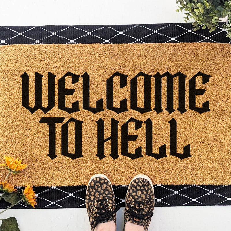 Funny Welcome Mat - Etsy