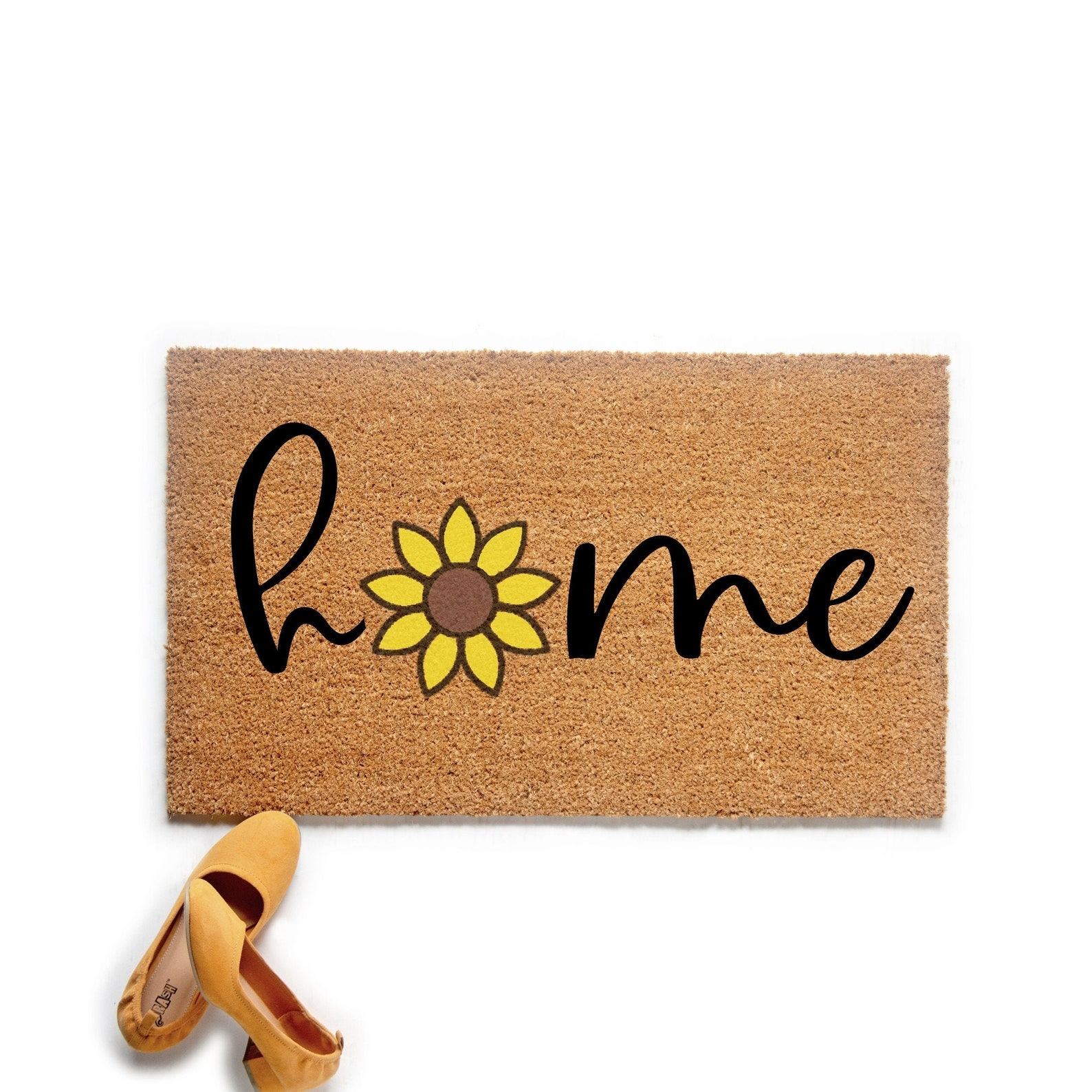 Sunflower Doormat Home Welcome Mat Midwest Farmhouse Decor | Etsy