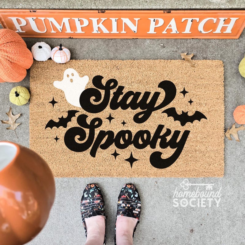 Halloween Door Mat - Etsy