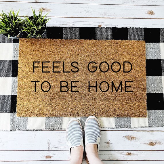 Feels Good to Be Home Minimalist Doormat Minimalist Decor | Etsy