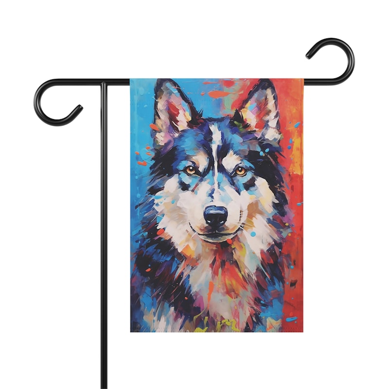 Siberian Husky Flag - Etsy