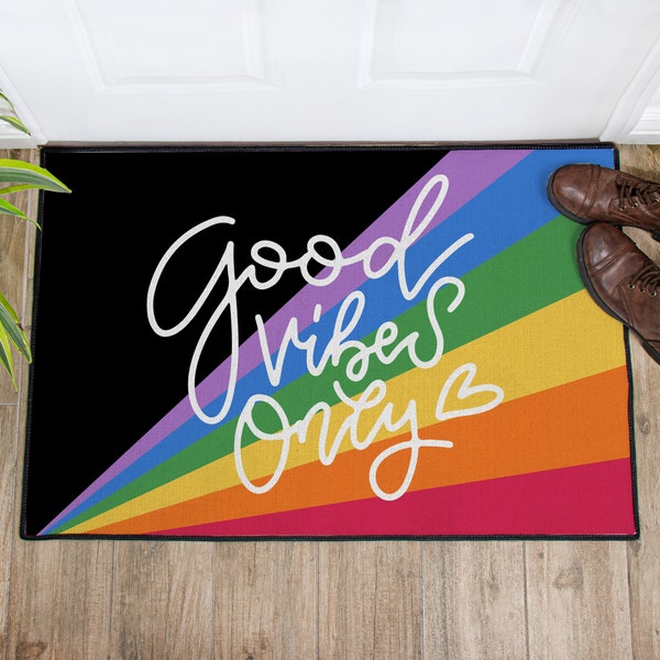 Good Vibes Only Door Mat - Etsy