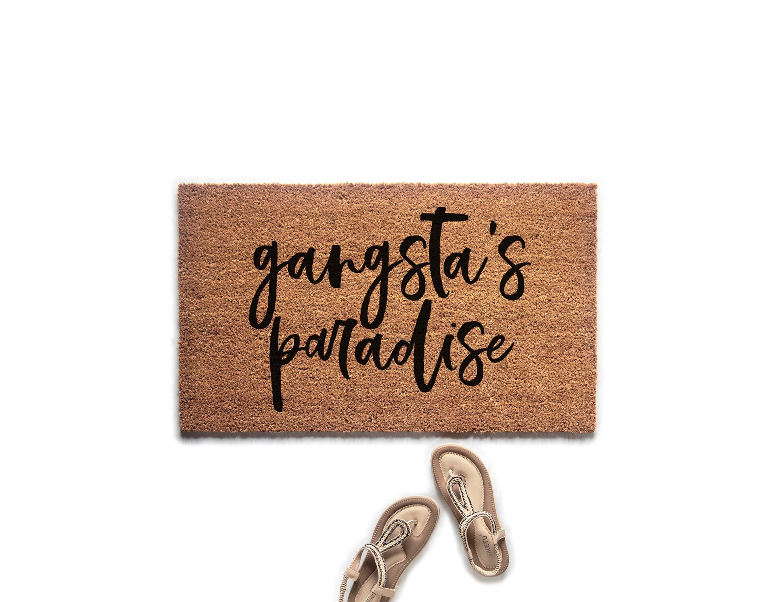 Gangsta Paradise Funny Doormat Cute Welcome Mat Unique | Etsy