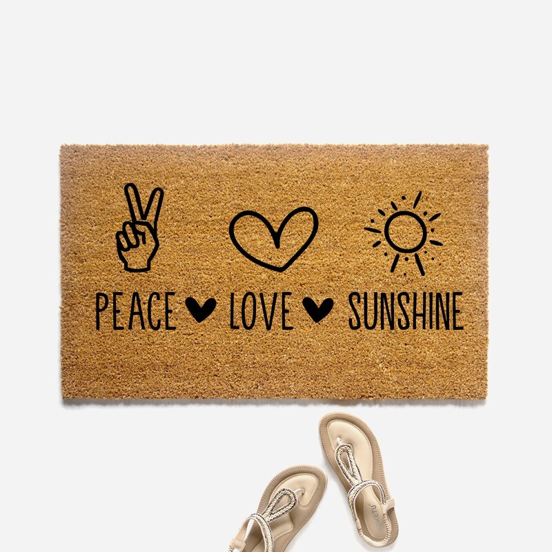 Peace Doormat - Etsy