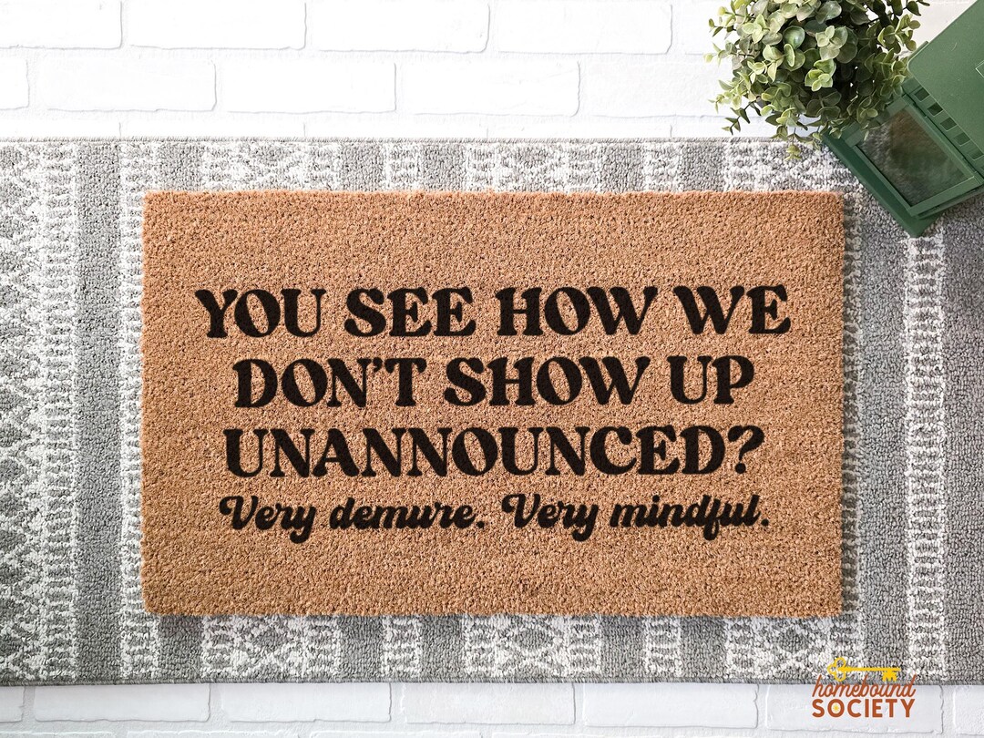 Funny Meme Doormat, Very Demure Welcome Mat, Mindful Door Mat, Gag Gift ...
