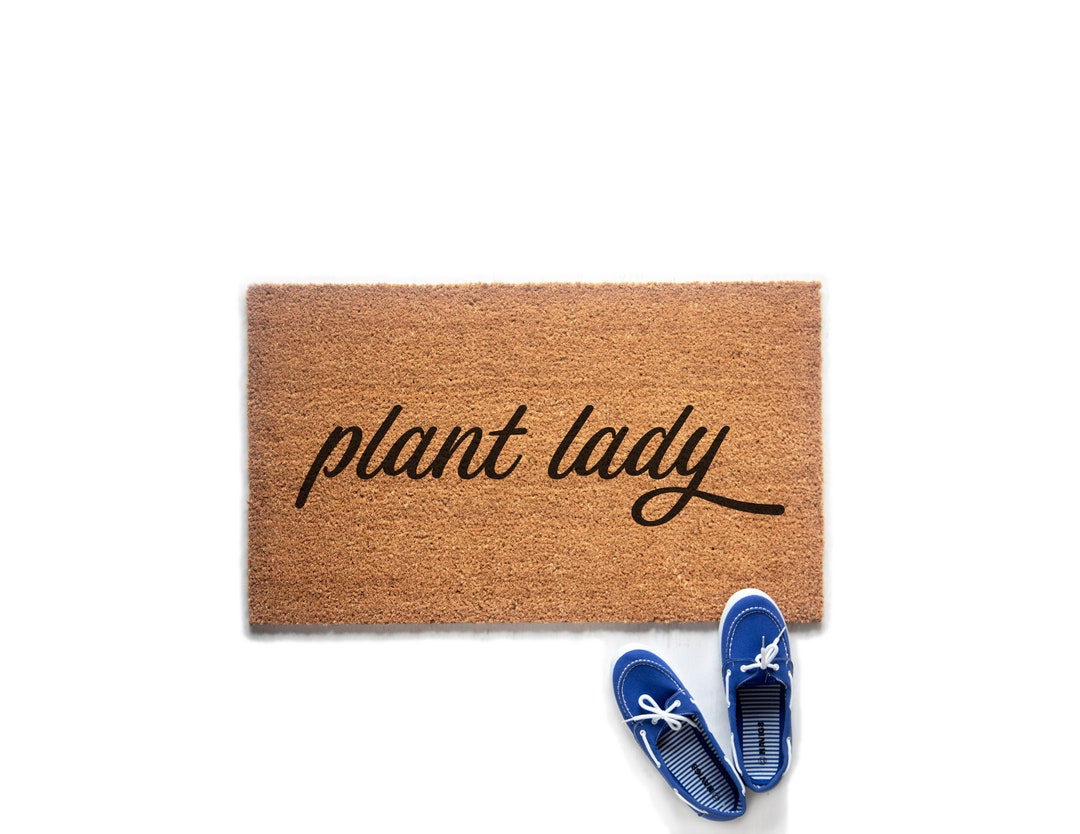 Plant Lady Doormat | Plant Obsessed Welcome Mat | Plant Decor | Plant ...