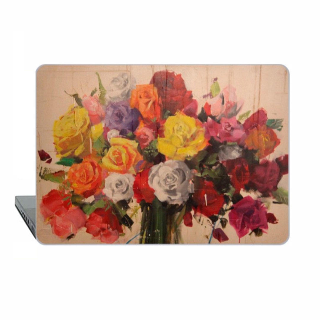 MacBook Case Roses MacBook Pro 14 Case MacBook Pro M4 2024 Case Floral ...