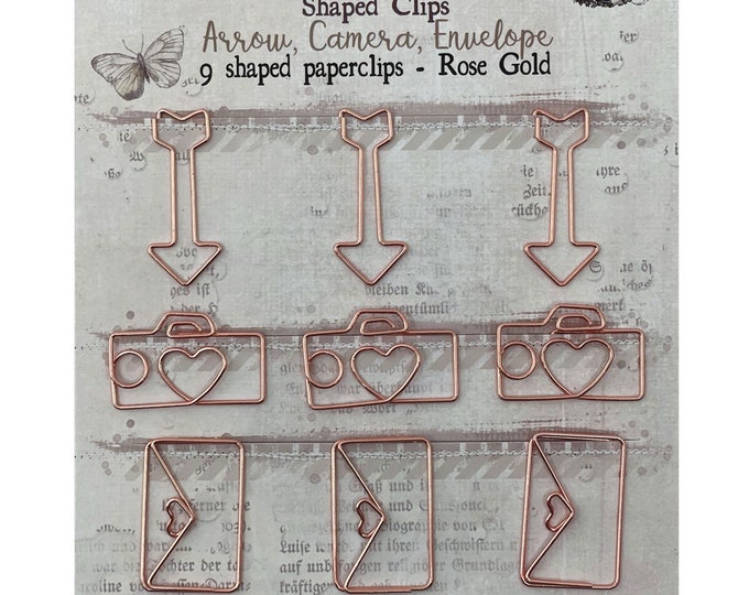 49 and Market Rose Gold Shaped Clips - Vintage Artistry Essentials ...