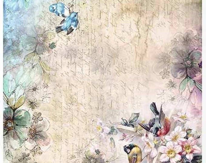 ITD Collection Spring, Birds, Flowers Rice Paper Birds Rice Paper ...