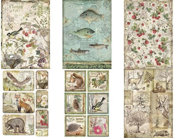 Rice paper decoupage | Etsy