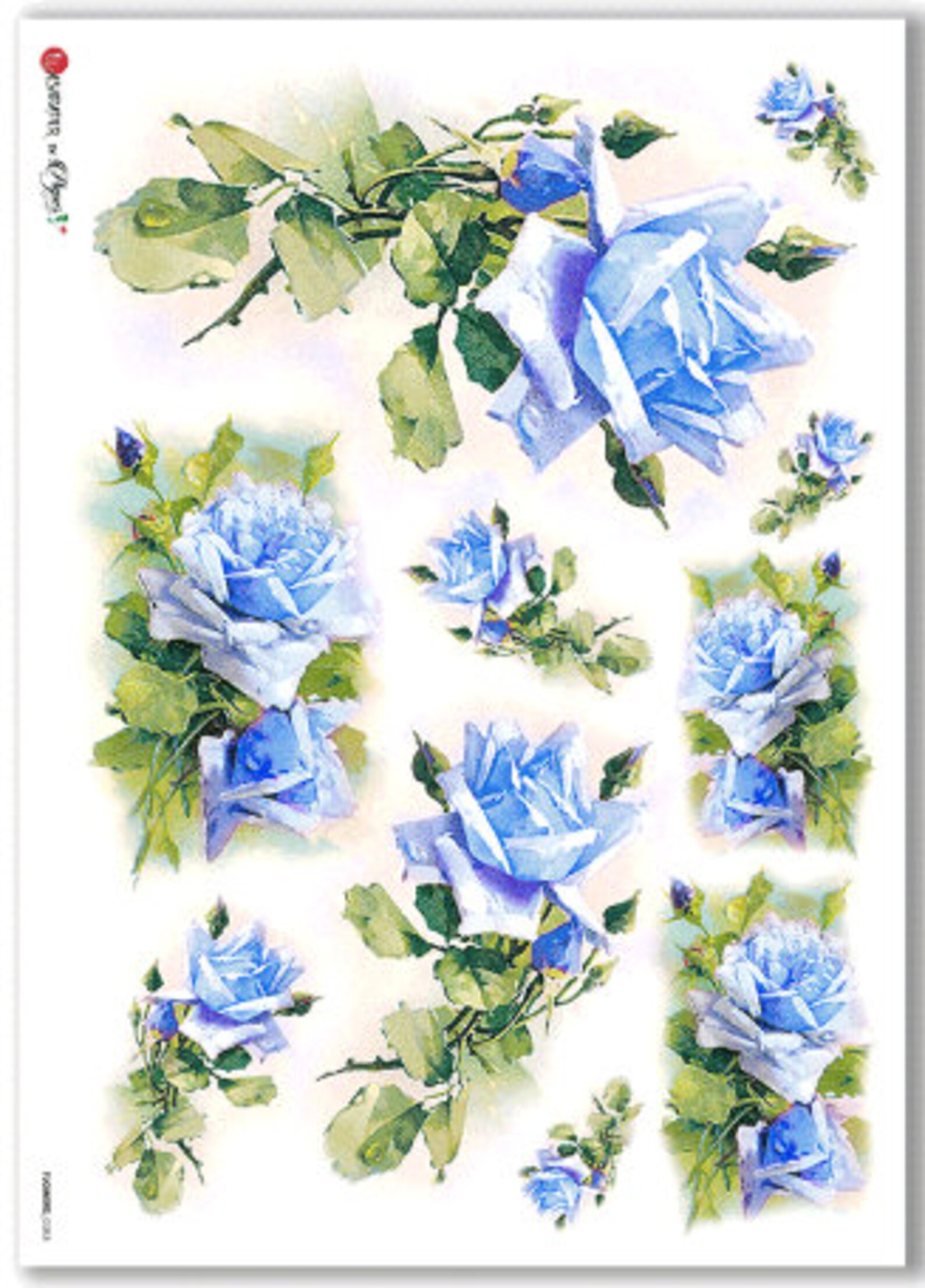 Paper Designs Rice Paper - Flowers - Flower Rice Paper - Decoupage Rice ...