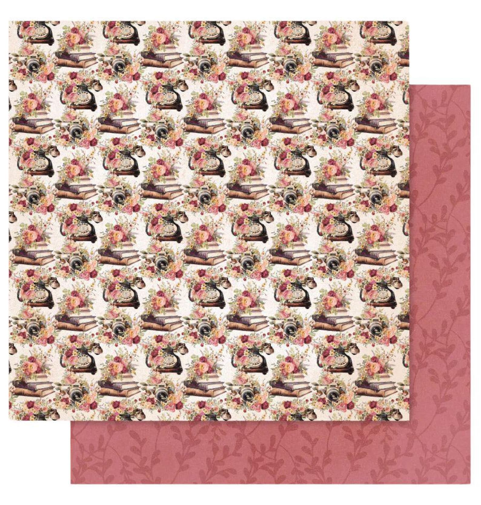 Paper Rose Studio 6x6 Vintage Rose Paper Pad - Double Sided Cardstock ...