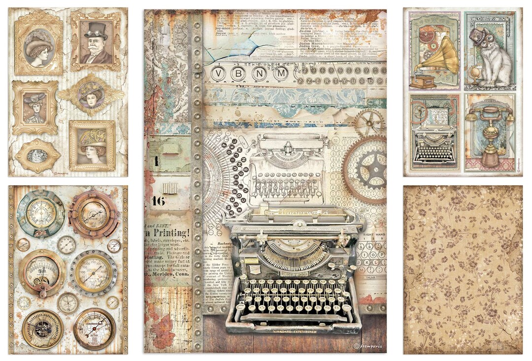 Stamperia Lady Vagabond Lifestyle A4 Rice Paper - Decoupage Rice Paper ...