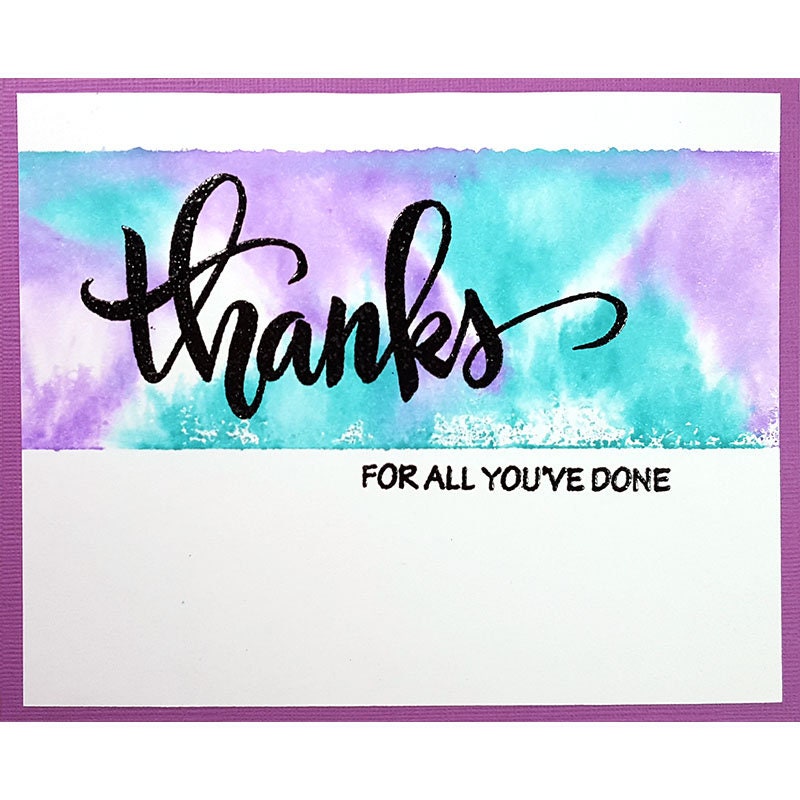 Big Words Thanks Perfectly Clear Stamps Set Clear Cling - Etsy