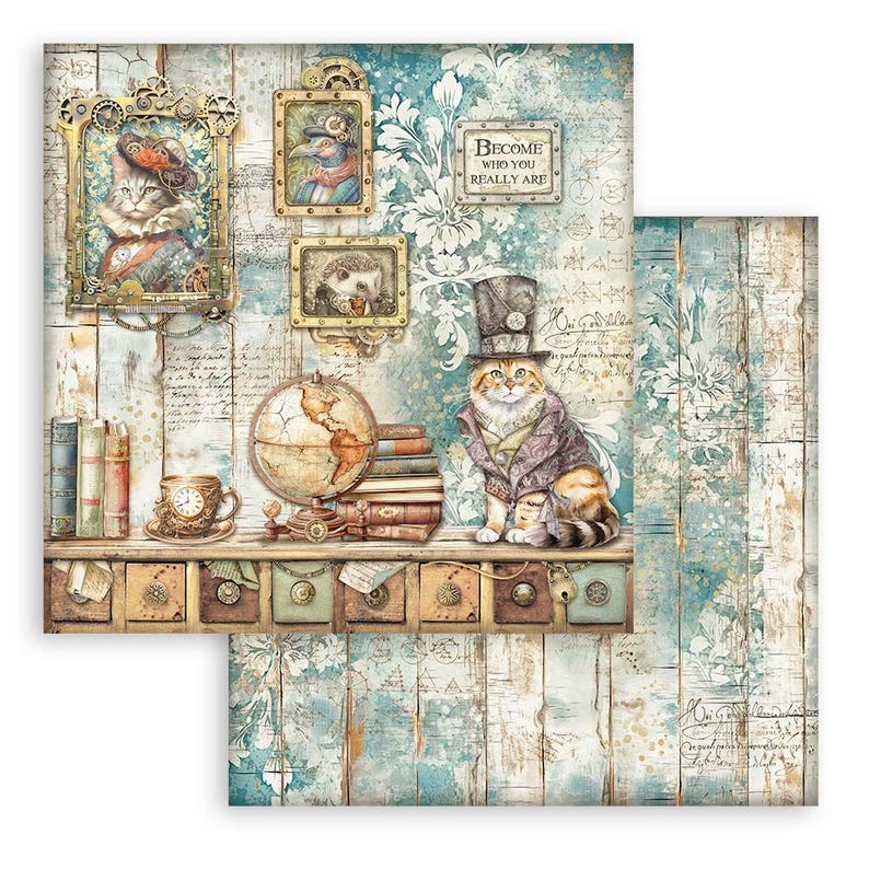 Stamperia 8x8 Alterego Cardstock - Stamperia - Double Sided Cardstock ...