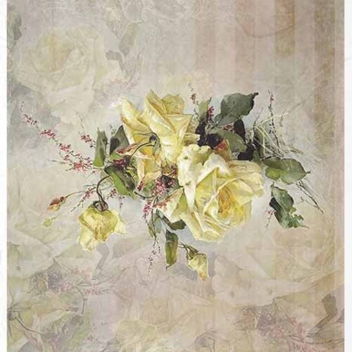 Stamperia Decoupage Rice Paper A4 Mixed Media VINTAGE ROSE and | Etsy