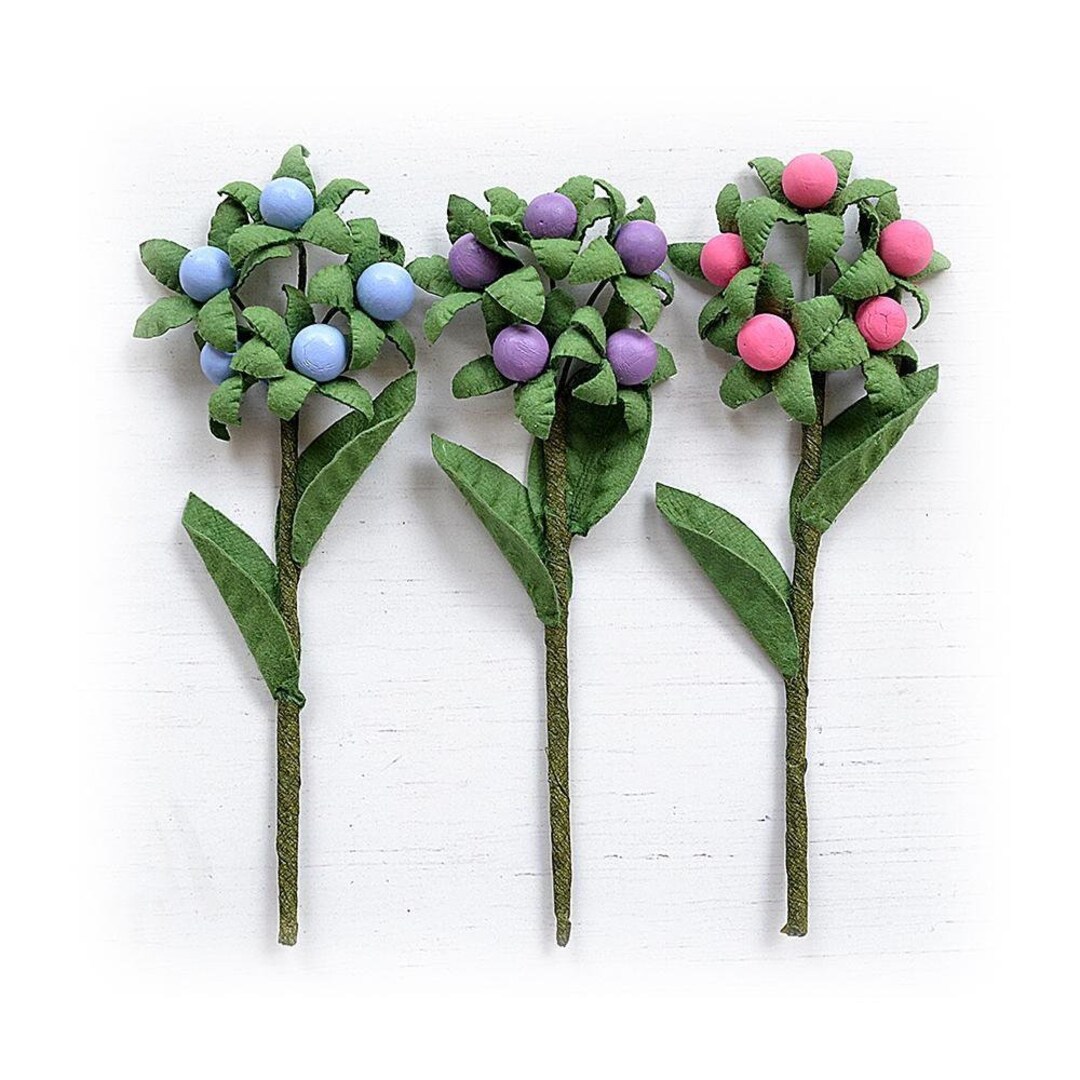 Little Birdie Berry Branch - Birds and Berries - Little Birdie Paper ...