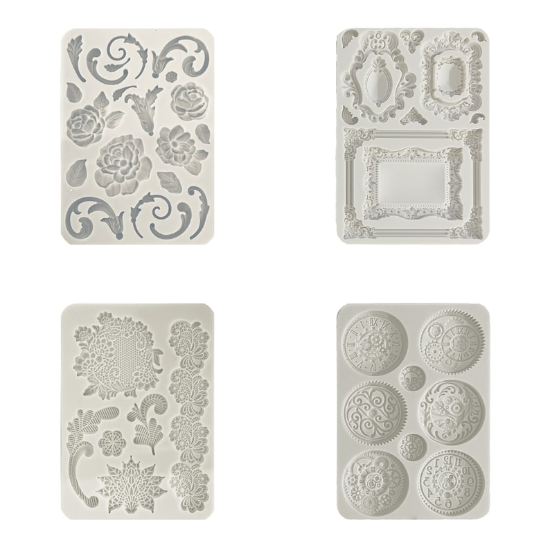 Stamperia A5 Brocante Antiques Silicone Mold - Stamperia Molds - Corner ...