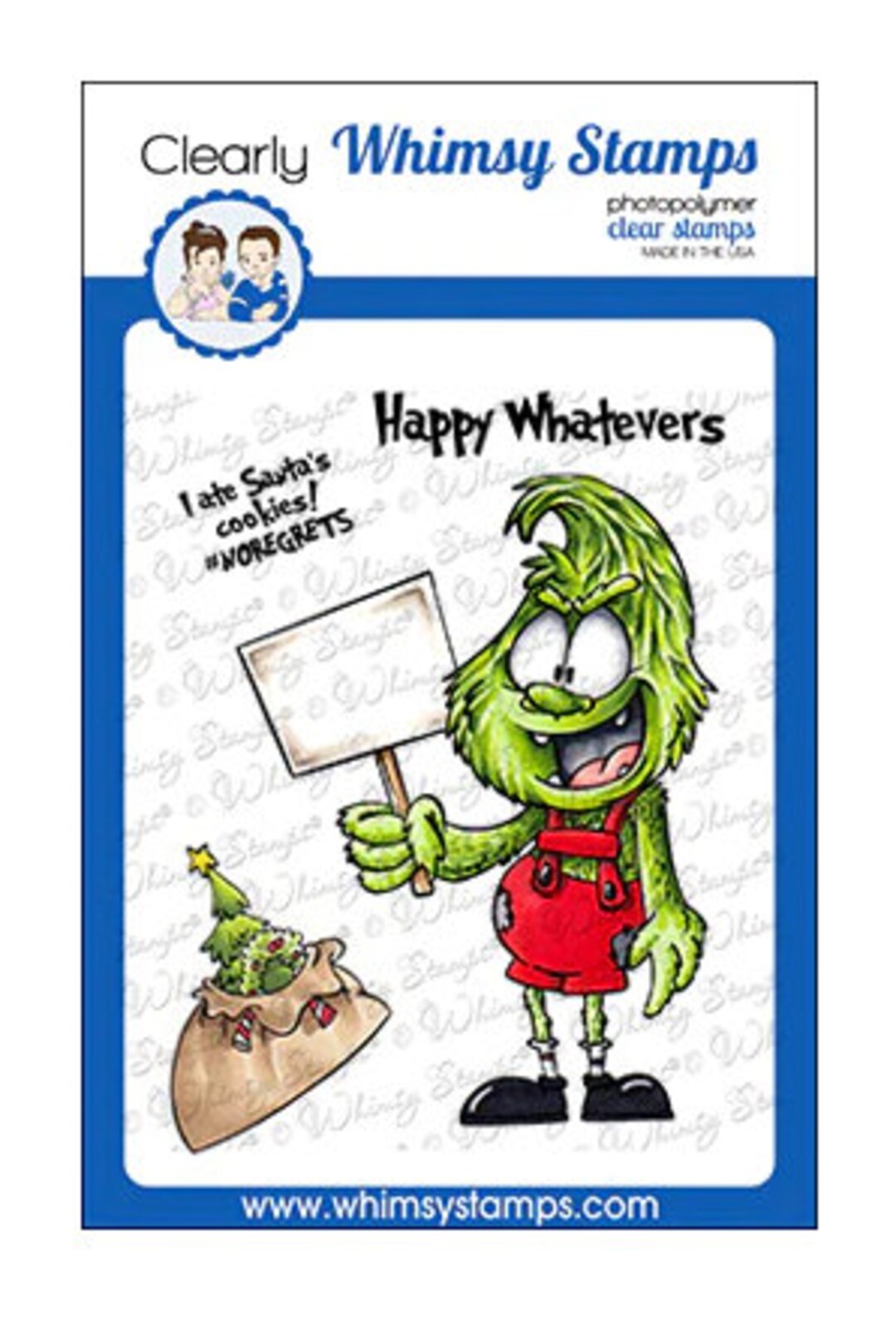 Whimsy Stamps Happy Whatevers Clear Stamps Clear Cling Stamps Grinch ...