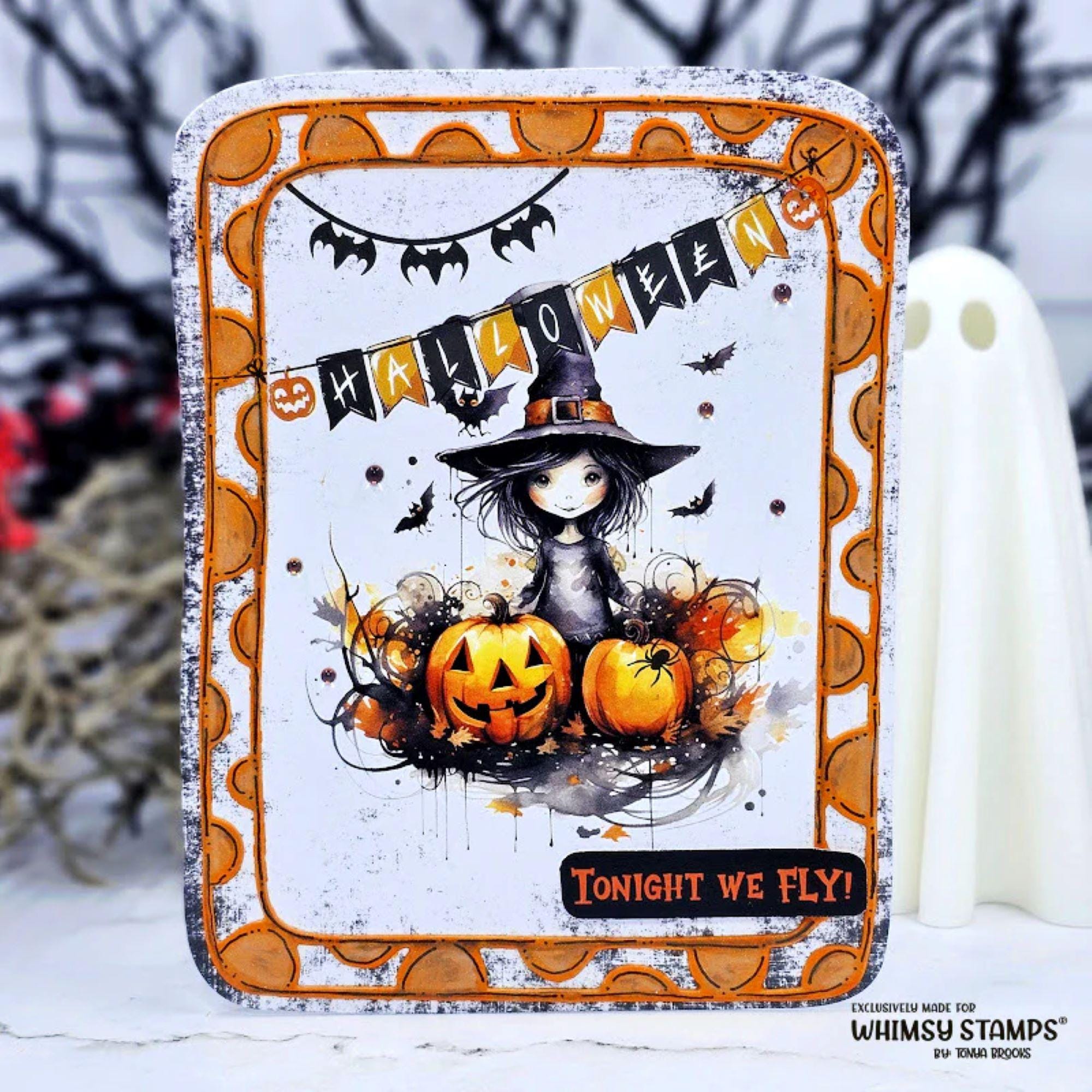 Whimsy Stamps Quick Card Fronts - Lil Witches - Card Fronts - Colored ...