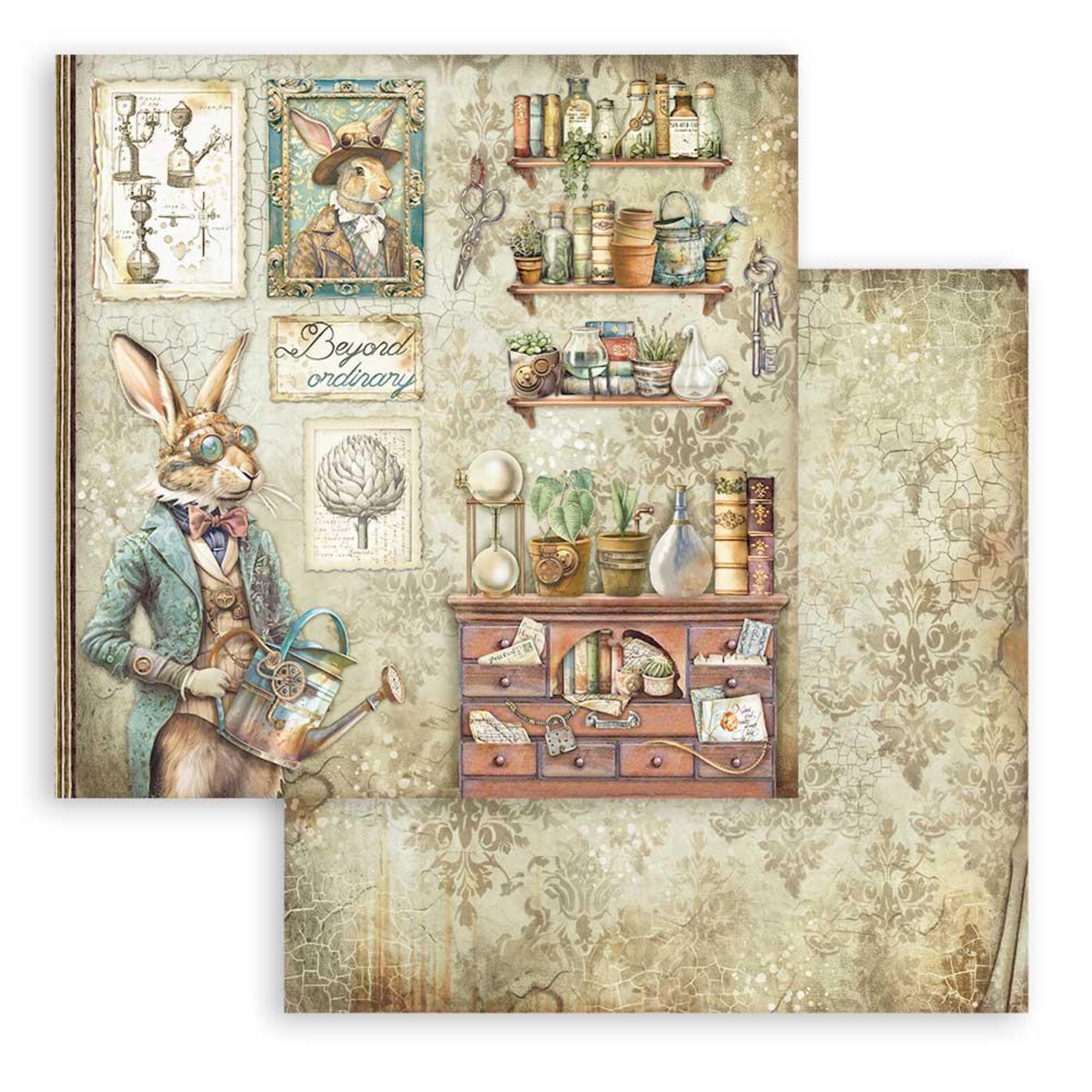 Stamperia 8x8 Alterego Cardstock - Stamperia - Double Sided Cardstock ...