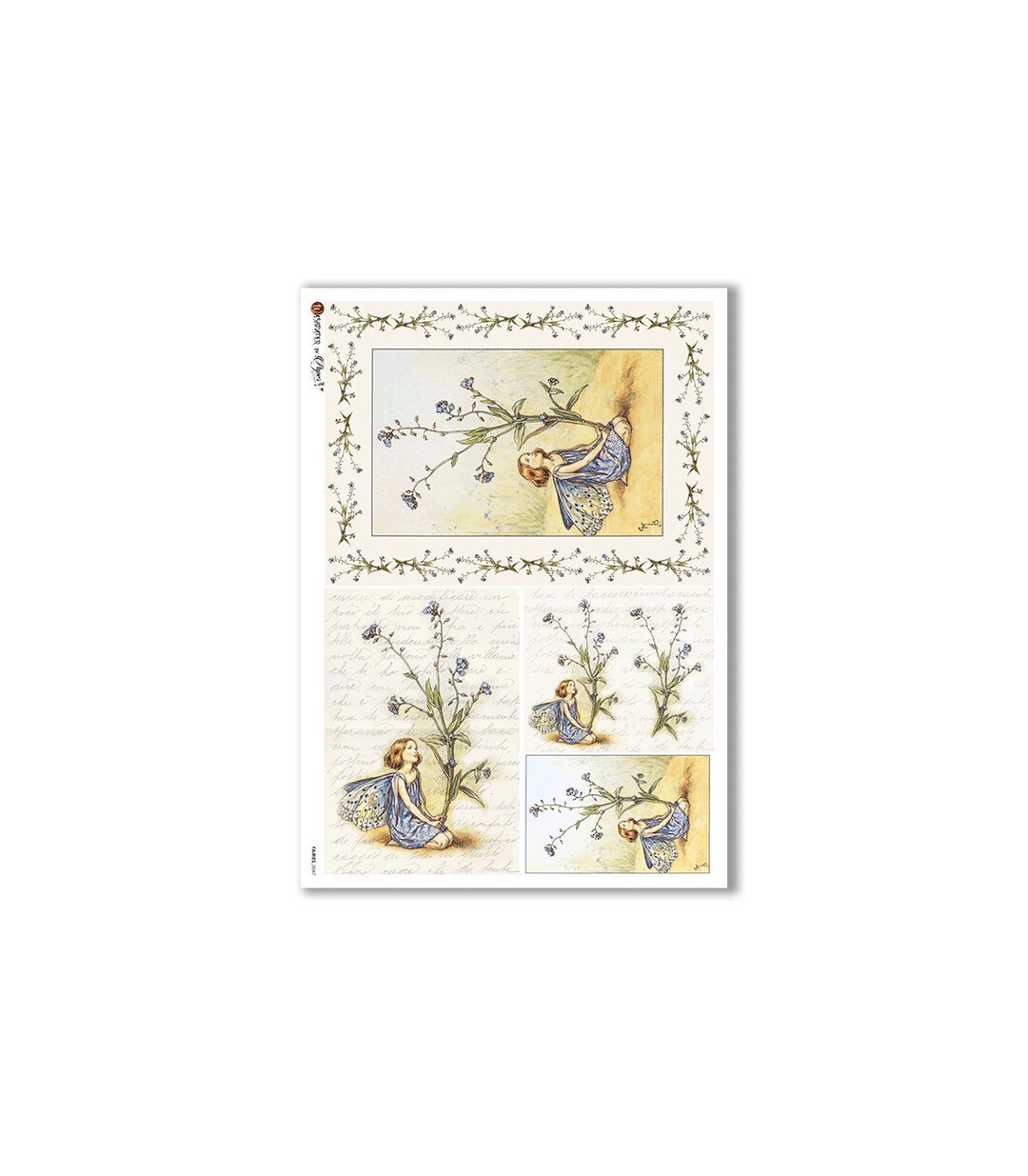 Paper Designs Rice Paper - Fairies - Fairy Rice Paper - Decoupage Rice ...