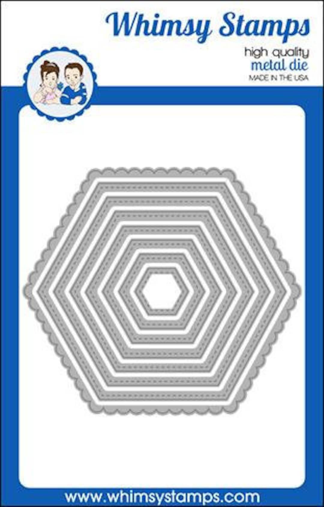 Whimsy Stamps Nested Hexagon Die Set - Die Set - Hexagon Die - Nested ...