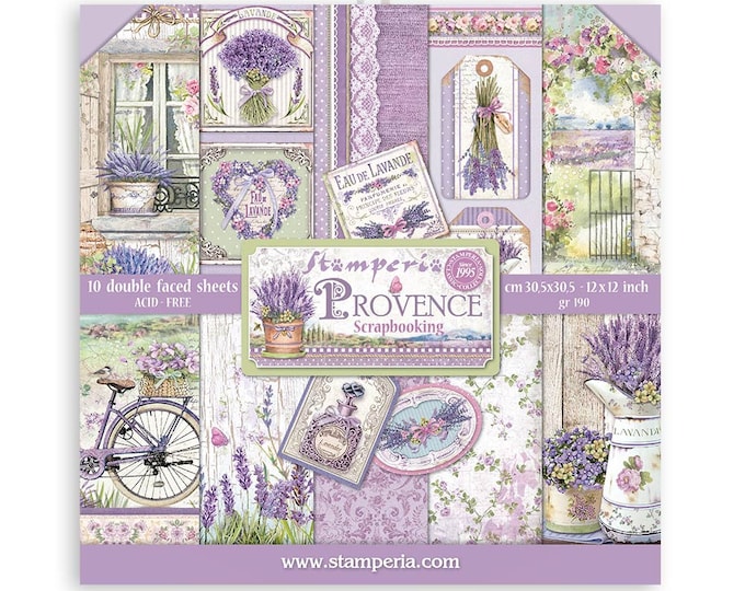 Stamperia 12x12 Provence Cardstock - Double Sided Cardstock - Provence ...