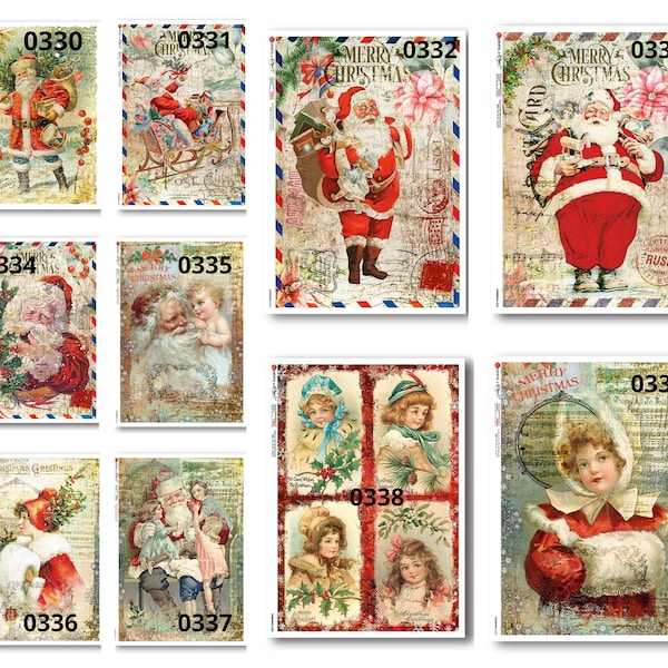 Christmas Rice Paper - Etsy