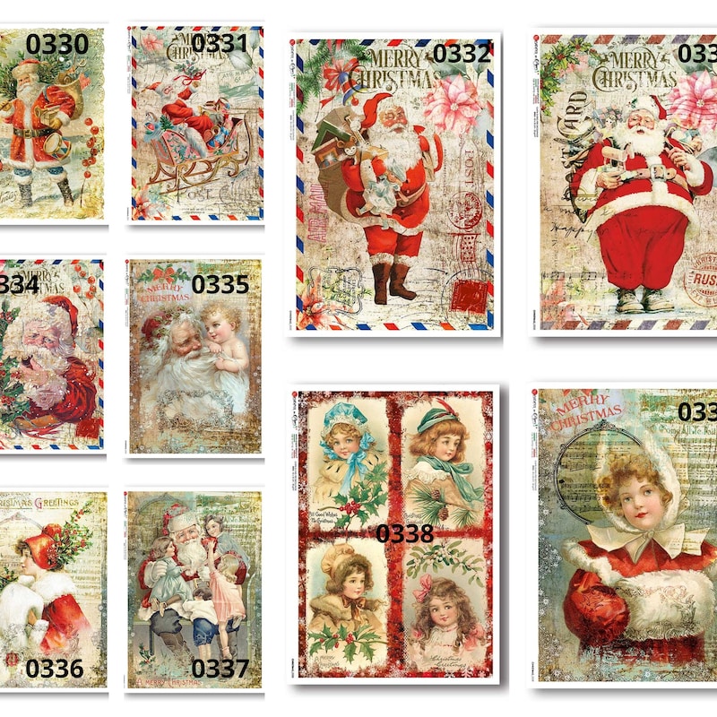 Christmas Rice Paper - Etsy