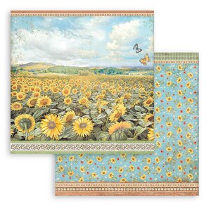 Stamperia 12x12 Sunflower Art Cardstock - 12x12 - Sunflower Art ...