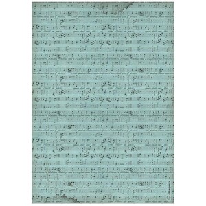 Stamperia A4 Music Rice Paper - Decoupage Rice Paper - Music Themed ...