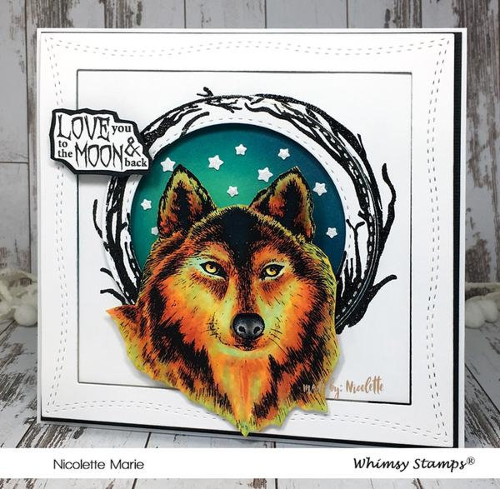 Whimsy Stamps Wolf Head Rubber Cling Stamp Wolf Rubber Stamp - Etsy