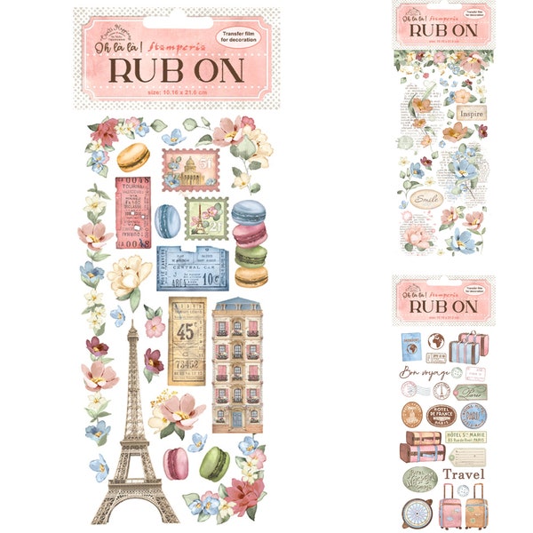 Rub on Transfers - Etsy