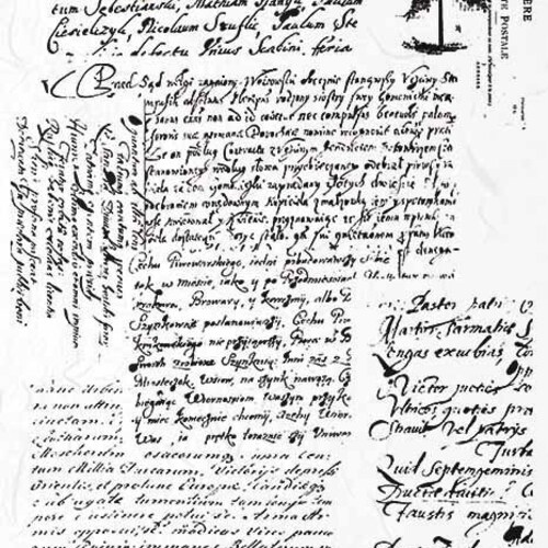 ITD Collection Old Letter Rice Paper Black and White Rice - Etsy