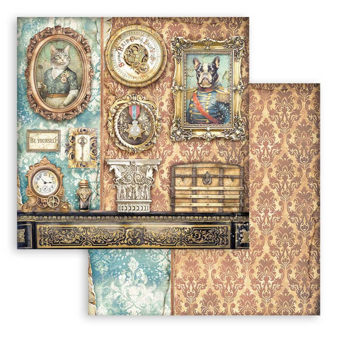 Stamperia 8x8 Alterego Cardstock - Stamperia - Double Sided Cardstock ...