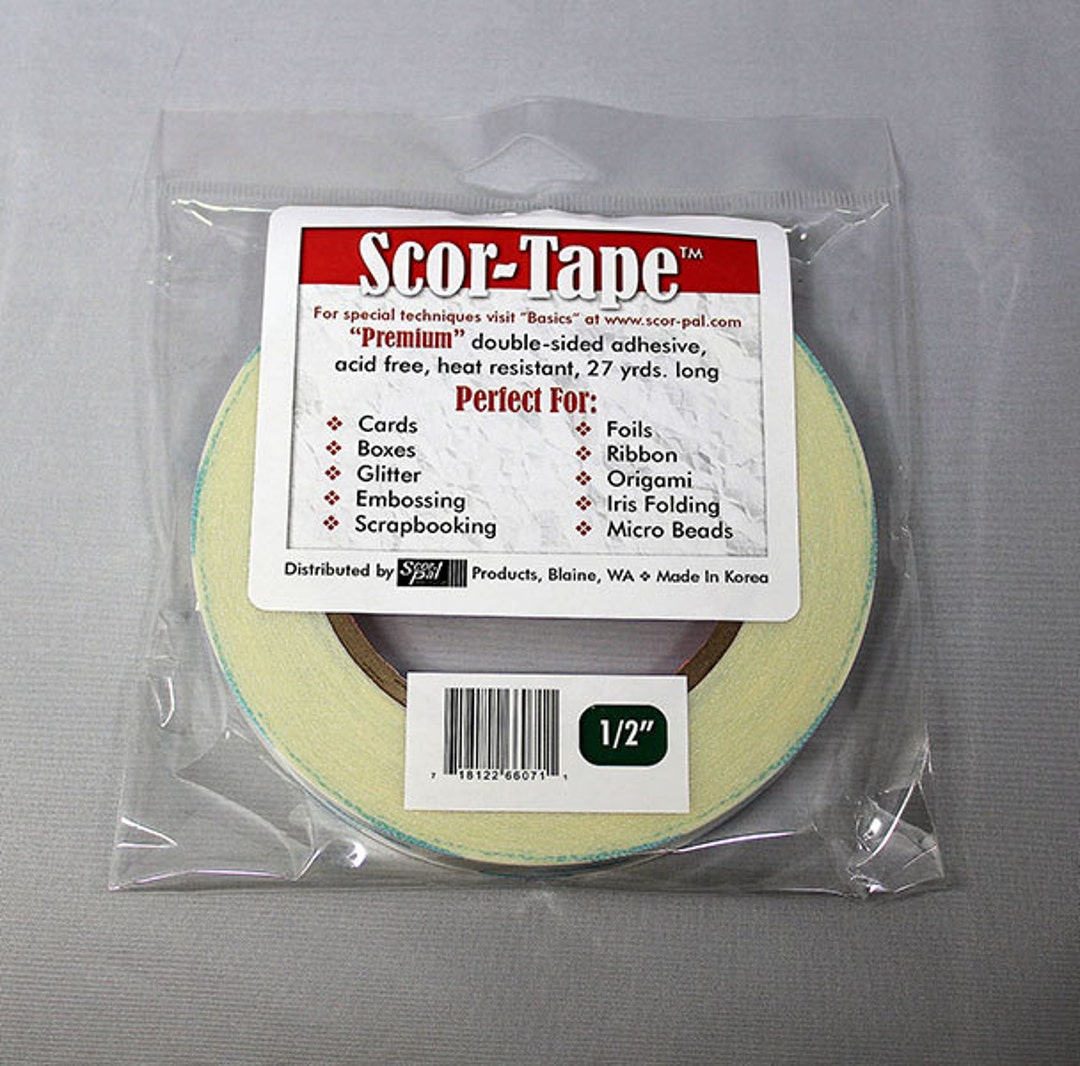 Scor-tape 1/2" - Double Sided Adhesive - Scor Tape - Acid Free Double ...