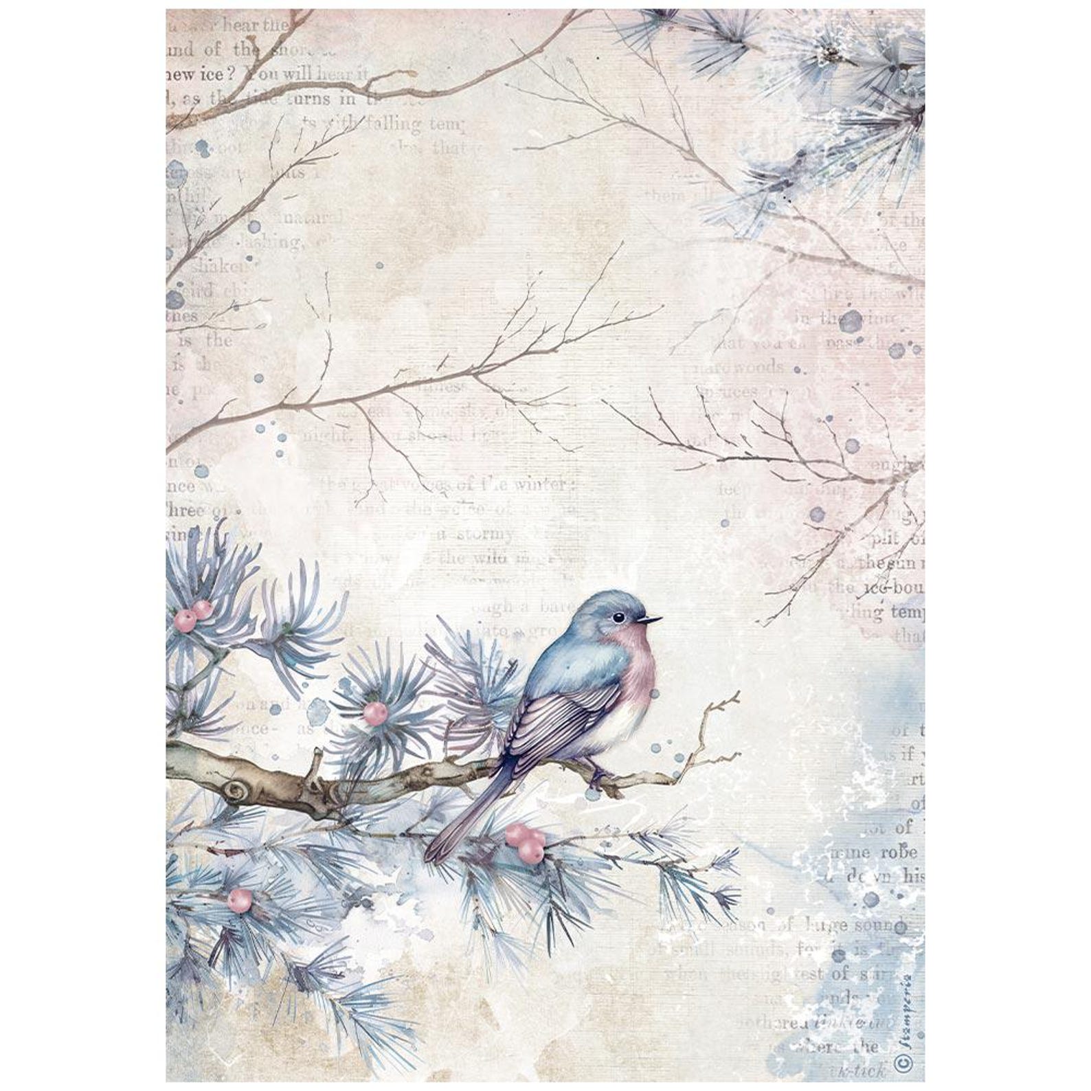 Stamperia A4 Dewdrops 6pk Rice Paper - Decoupage Rice Paper - Create ...