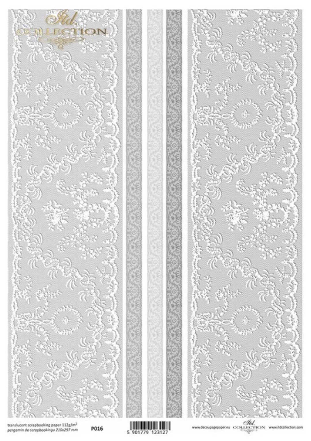 ITD Collection Translucent Parchment - Floral Motif - ITD Collection ...