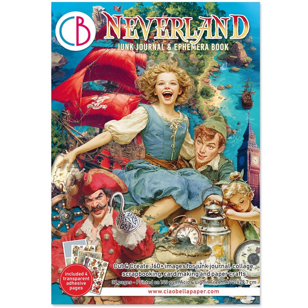Ciao Bella Neverland Junk Journal and Ephemera - A4 Junk Journaling ...