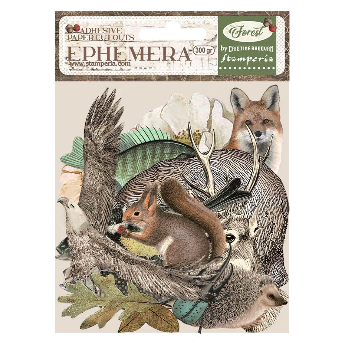 Stamperia Forest Ephemera - Ephemera Assortment - Adhesive Ephemera ...