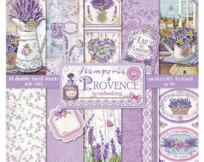 Stamperia 8x8 Cardstock - Provence Cardstock - Double Sided Cardstock ...